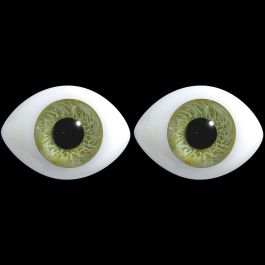 Light Green - D400 Regular Oval Low Lens Glass Doll Eyes
