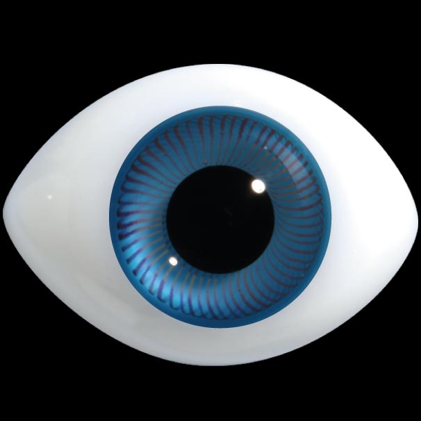 Regular Oval Glass Eyes - Doll Eyes (By Shape)